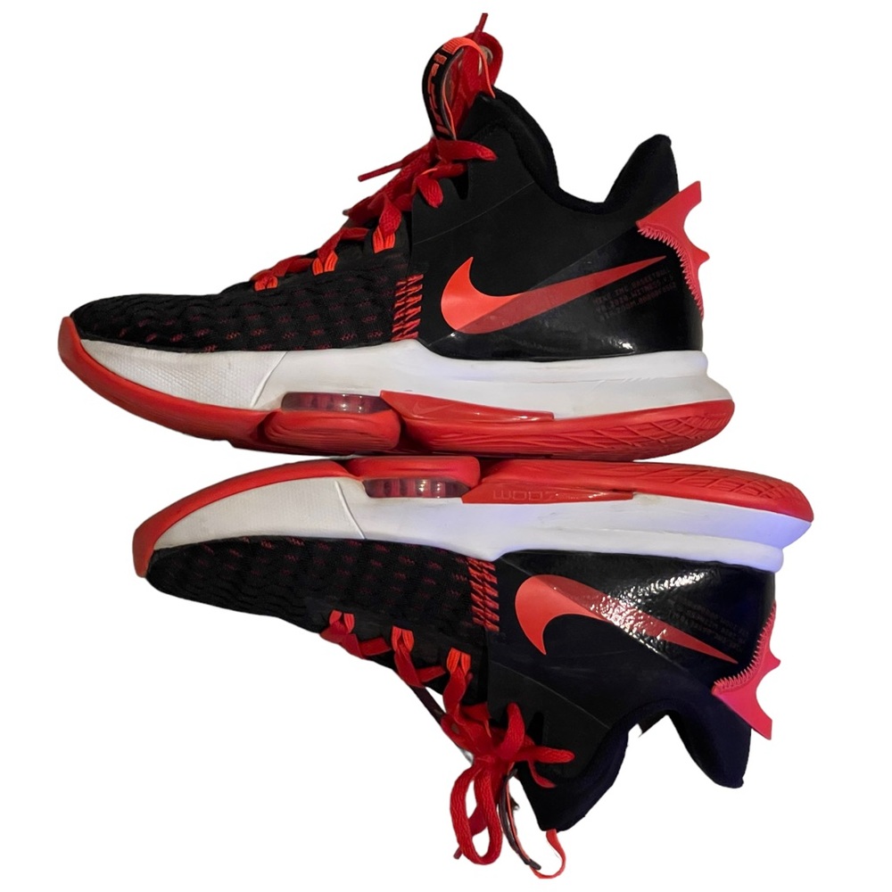 Nike Lebron Witness 5 Basketball Shoe - Black/Bright … - Gem